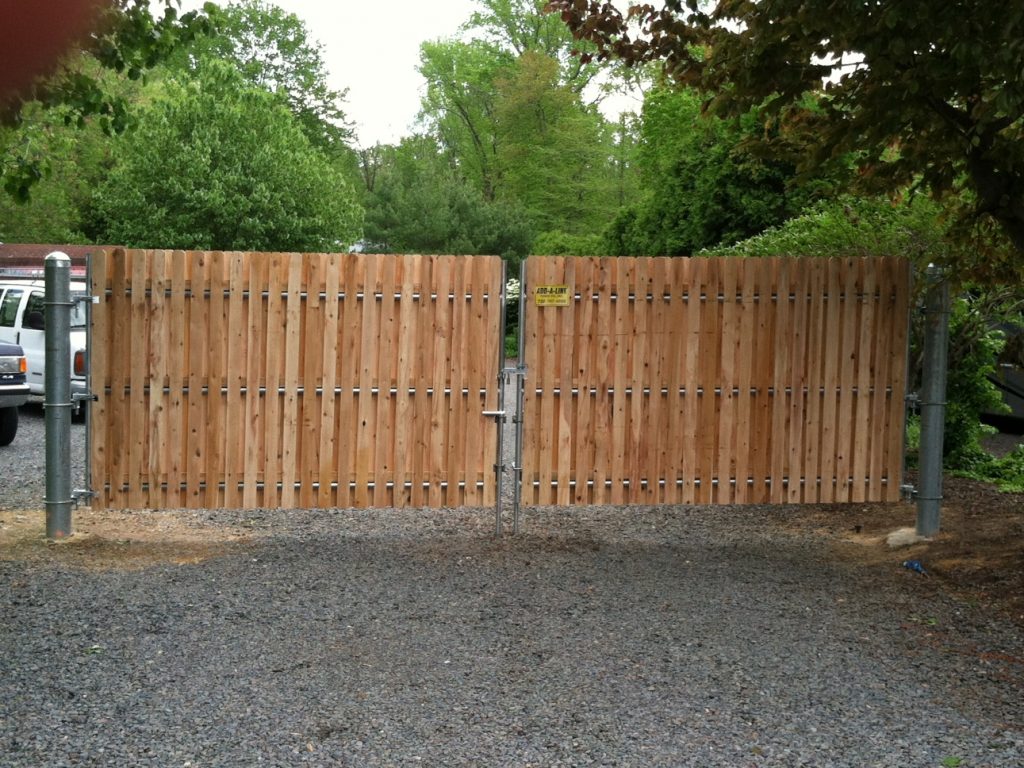 Wood Gates on Metal Frames - Add A Link Fence Company