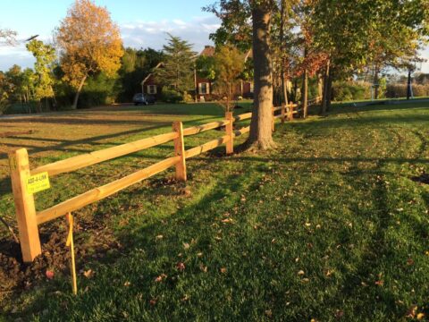 Two Rail Split Rail Fence - Add A Link Fence Company