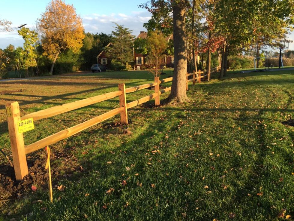 Two Rail Split Rail Fence - Add A Link Fence Company