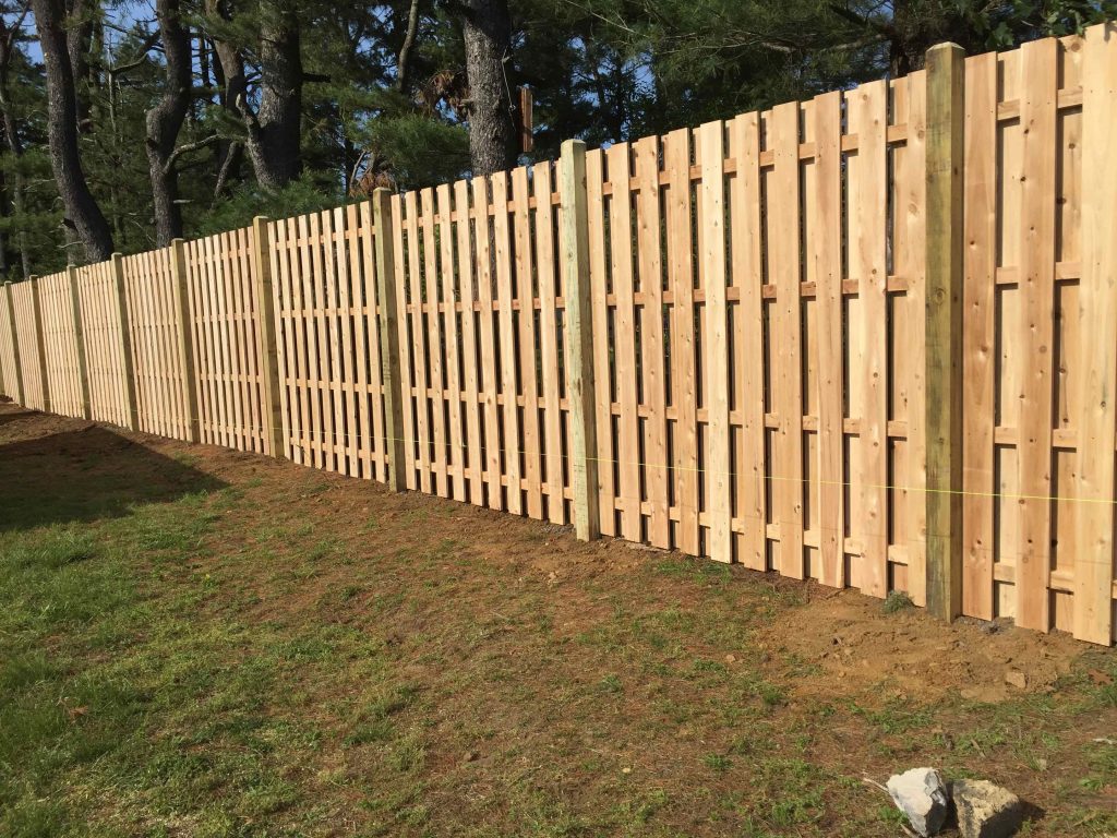 8 Foot Tall Cedar Board on Board - Add A Link Fence Company