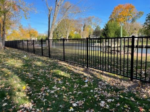 Jerith Ovation Two Rail Pool Code Aluminum Fence - Add A Link Fence Company