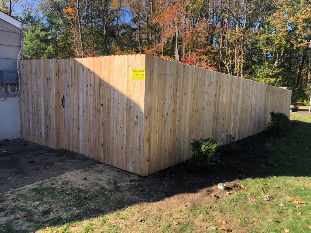 Cedar Custom Board Fence - Add A Link Fence Company