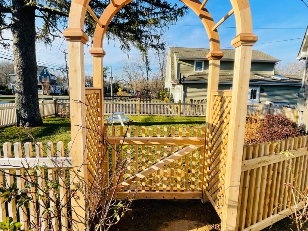 A charming yard entrance - Add A Link Fence Company