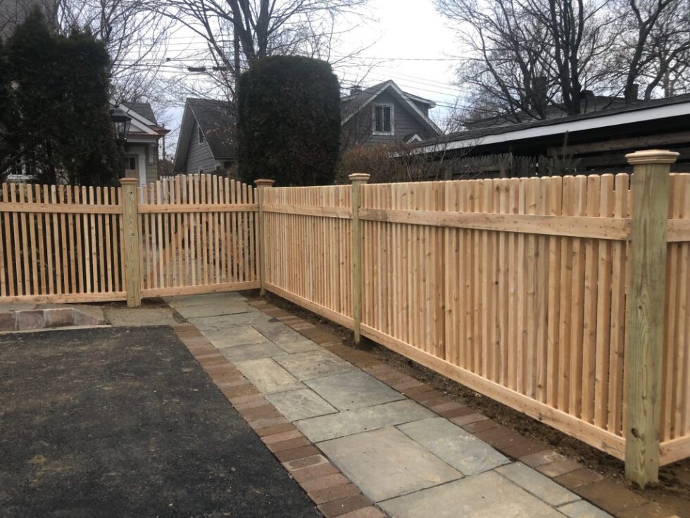 Classic Spindle Cedar Fence - Add A Link Fence Company