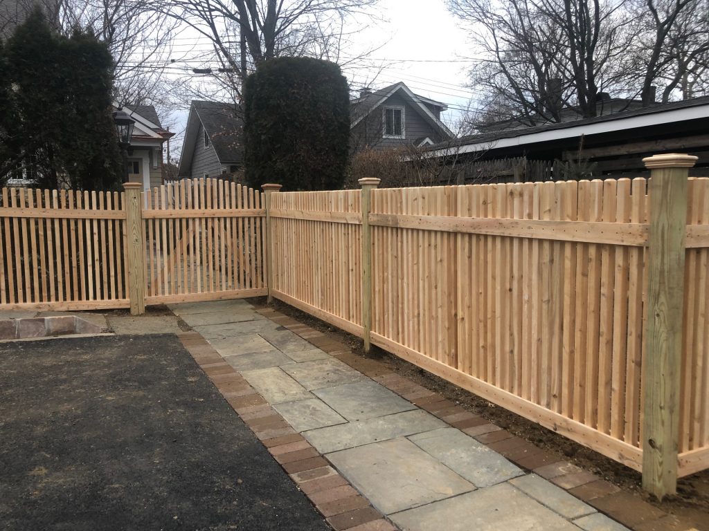Classic Spindle Cedar Fence - Add A Link Fence Company
