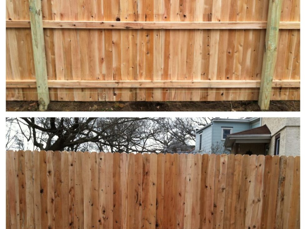 Custom Board Cedar Fence - Add A Link Fence Company