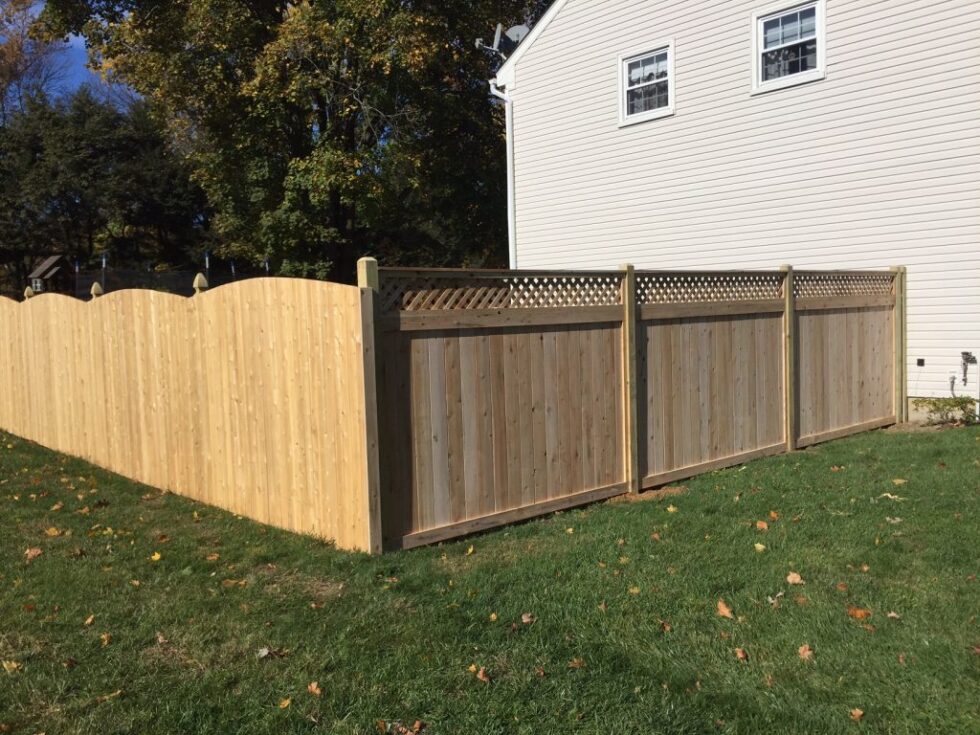 Solid Cedar with Tongue and Groove Fence - Add A Link Fence Company