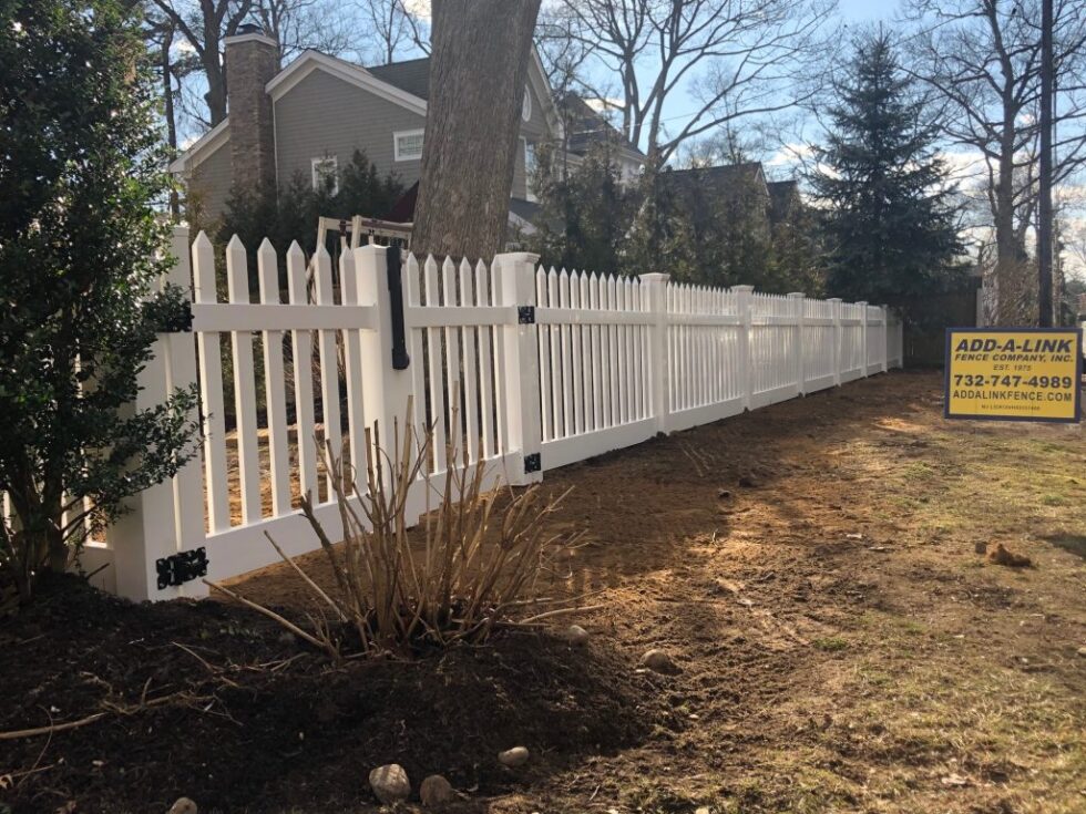 White Spaced Picket PVC Fence - Add A Link Fence Company