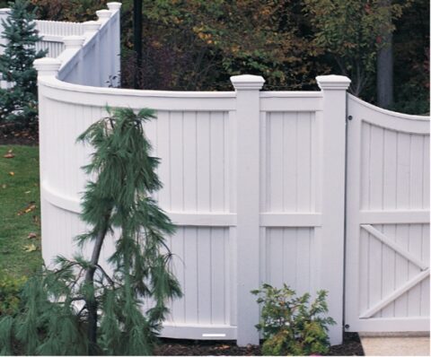 Curved Solid Privacy Fence - Add A Link Fence Company